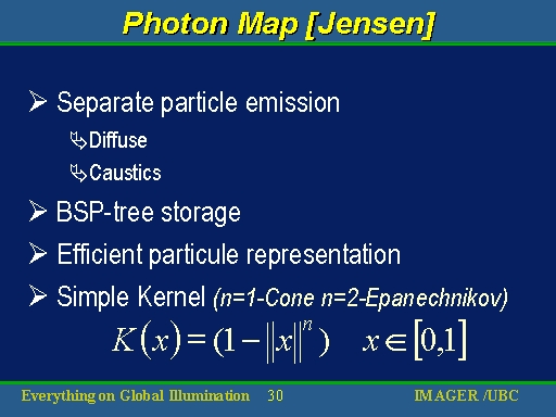 Photon Map [Jensen]
